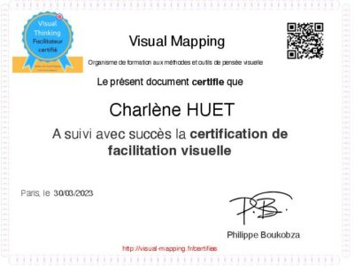 Certification de Charlène Huet – Visual-Mapping.fr